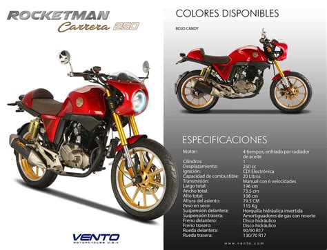 Rocketman Carrera 250 Vento Motorcycles U S A