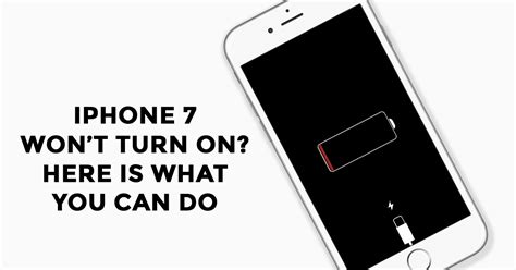 IPhone 7 Wont Turn On Here Is What You Can Do Rapid Repair