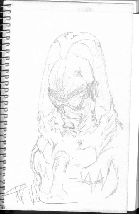 Angel Medina Mr Freeze Pencil Head Sketch In Patrick Brooks S