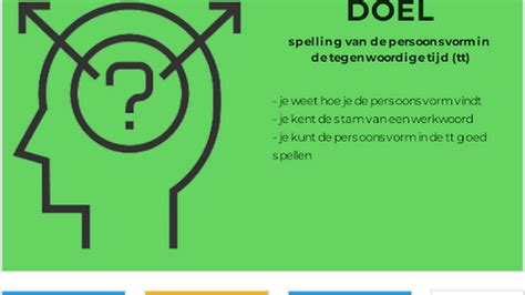 Spelling Persoonsvorm In De Tt Lessonup