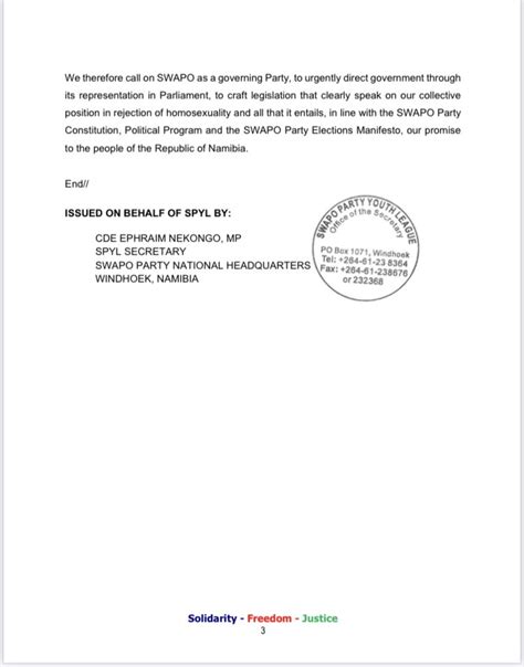Africa Updates On Twitter RT SPYLOfficial MUST READ THE SWAPO