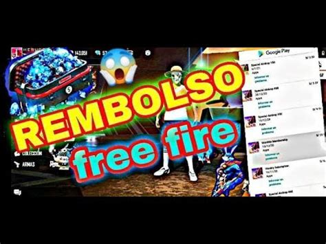 COMO HACER UN REEMBOLSO EN FREE FIRE DE LA PLAY STORE FACIL Y RÁPIDO