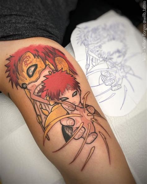 25 Gaara Tattoos For Naruto Fans In 2021 Small Tattoos Ideas