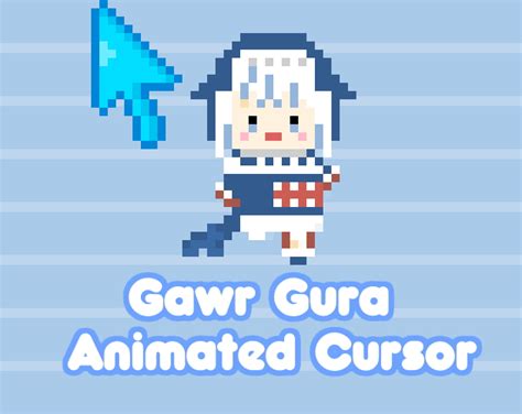As A Gawrgura Fan I Had To Make Some Free Animated Mouse Cursors For