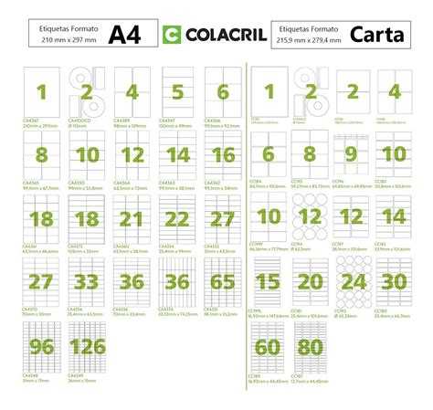 Etiqueta Adesiva A4 Ca4367 210 Mm X 297mm Colacril 100 Folha
