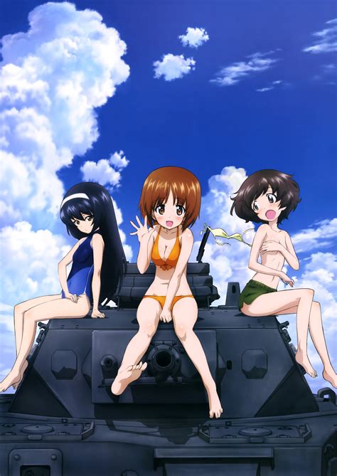 Nishizumi Miho Akiyama Yukari And Reizei Mako Girls Und Panzer