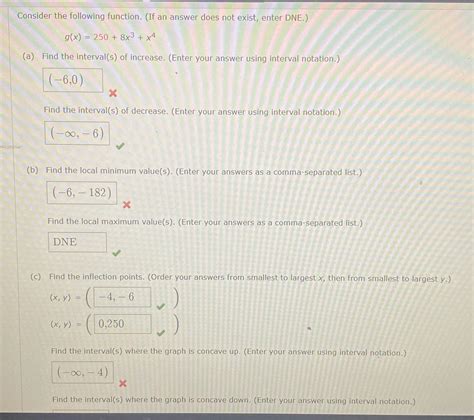 [solved] a find the interval s of increase b find the local minimum course hero