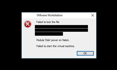 Fix Failed To Lock The File Error On VMWare Workstation 12 J Snow
