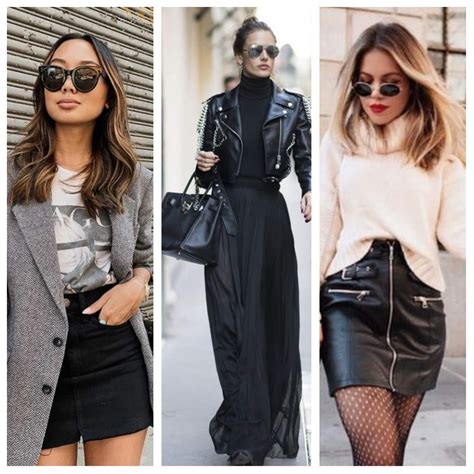 Outfits En Faldas Negras Para Mujer 2024 Muy Trendy