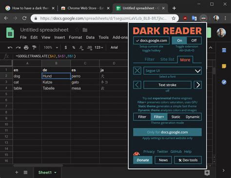 How To Turn On Dark Mode On Google Sheets Techowns