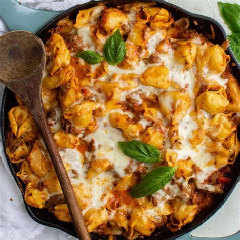 Easy Cheesy Baked Tortellini Yellowblissroad