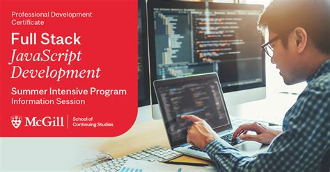 professional development certificate in full stack javascript development school of continuing