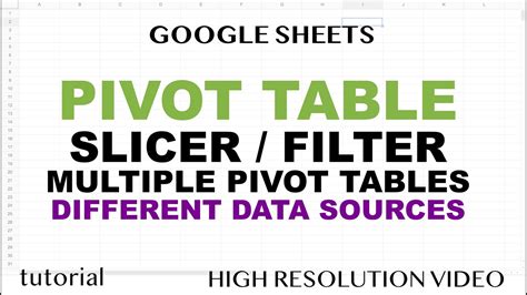 How To Add Slicer 2 Pivot Table In One Sheets Google Brokeasshome