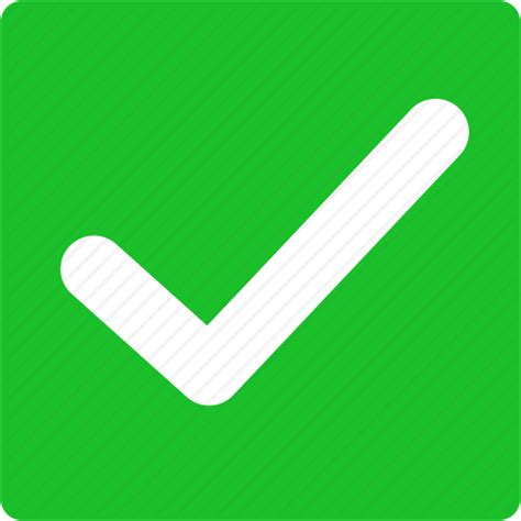 Green Check Mark Box