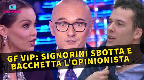 Alfonso Signorini Sbotta E Bacchetta Sonia Bruganelli YouTube