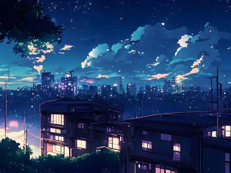 Top More Than 83 Night Anime Scenery Wallpaper Best In Coedo Vn