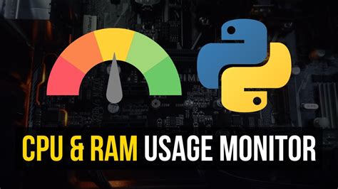 cpu and ram usage monitor in python youtube