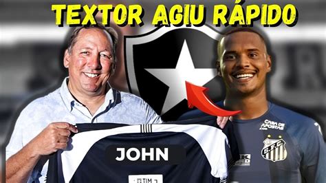 BOMBA URGENTE JOHN TEXTOR AGIU RÁPIDO FINALMENTE 1º REFORÇO CHEGANDO