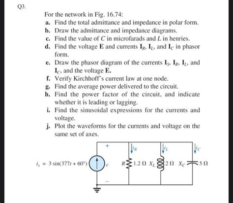 Solved For The Circuit In Fig A Find The Total Chegg
