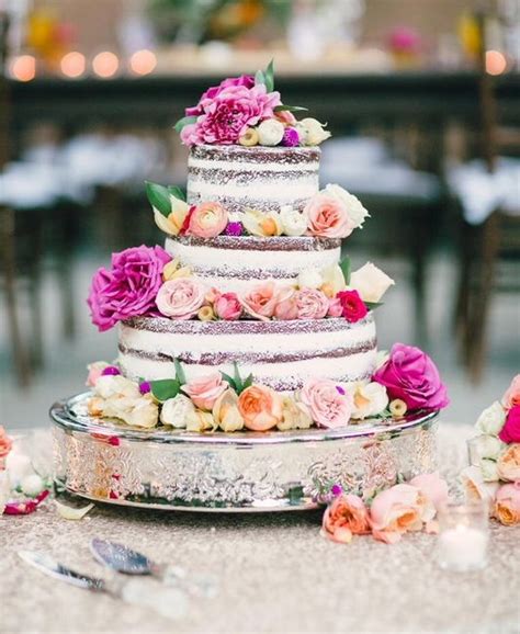 Pastel Naked Cake Foro Banquetes Bodas Mx