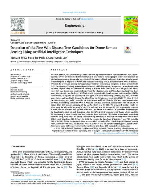 pdf detection of the pine wilt disease tree candidates for drone remote sensing using