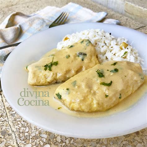 Merluza a la crema fácil y rápida Receta de DIVINA COCINA