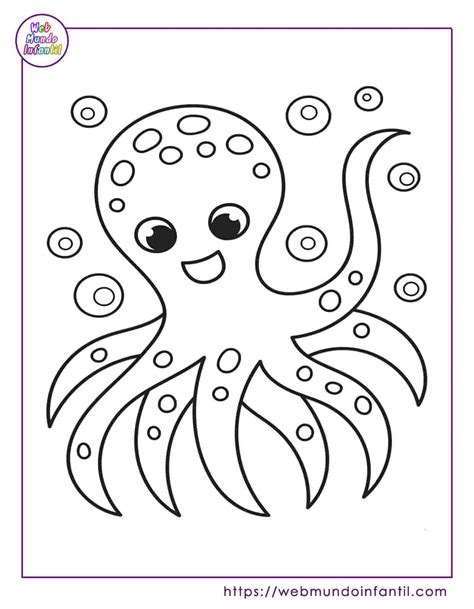 Dibujos De Pulpos Para Colorear E Imprimir