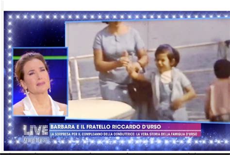 Sorpresa In Diretta Per Barbara D Urso Arriva Il Fratello Riccardo E