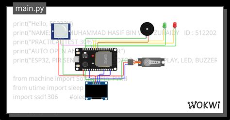 Auto Open And Close Door Wokwi Esp Stm Arduino Simulator