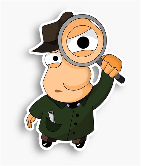 Detective Glass Magnifying Private Investigator Png Transparent Png