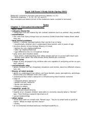 Exam 3 Study Guide Docx Psych 140 Exam 3 Study Guide Spring 2022