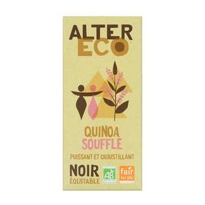 Alter Eco Commerce Equitable Chocolat noir Quinoa Soufflé 60 Cacao