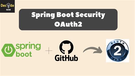 spring security oauth2 implementation using github how to add oauth2 in springboot github