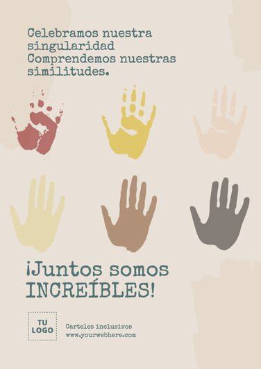 Carteles Para La Educaci N Inclusiva En El Aula Personalizables