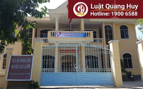 Thông tin địa chỉ Tòa án nhân dân huyện Cao Lãnh Đồng Tháp