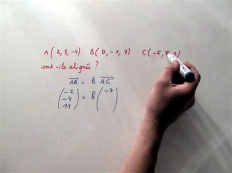 DM de maths trois méthodes pour démontrer que trois points sont