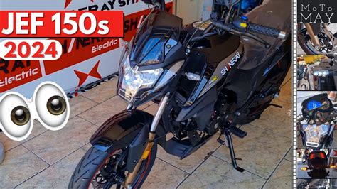 NOVA SHINERAY JEF 150S 2024 EM DETALHES Bonita robusta e ótimo custo