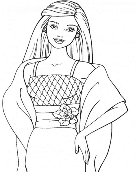 Coloriage Barbie en ligne gratuit dessin gratuit à imprimer