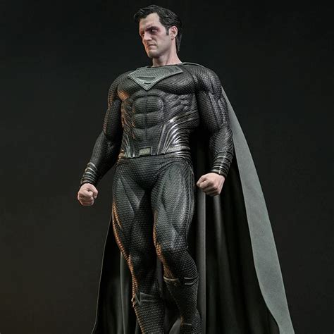 Black Superman mit Büste Justice League 1 3 Scale Hyperreal Statue