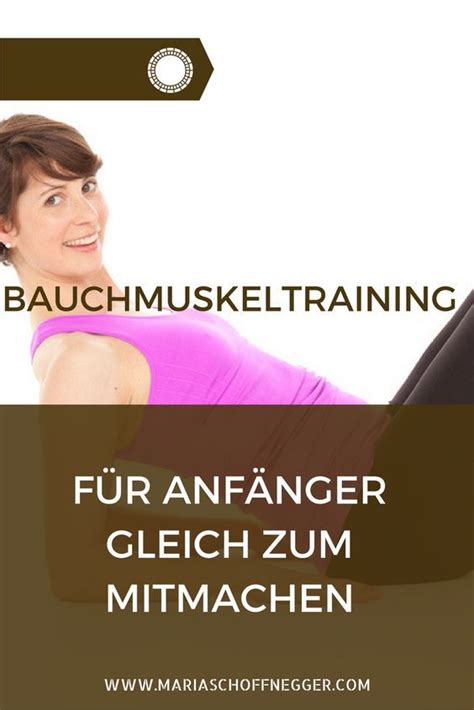Bauchmuskeltraining für Anfänger gleich zum Mitmachen
