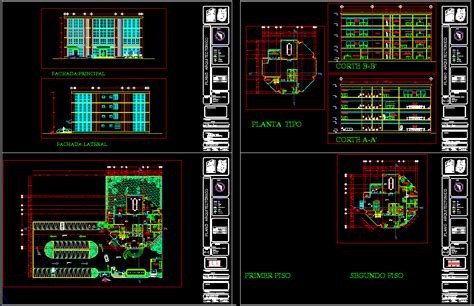 Edificio De Oficinas En AutoCAD Librería CAD