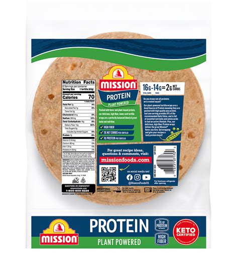 Protein Tortilla Wraps Mission Foods