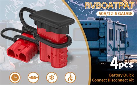 Rvboatpat Pcs Battery Quick Connect Disconnect Connector To