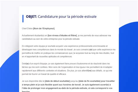 Lettre De Motivation Job D T Exemple Et Conseils