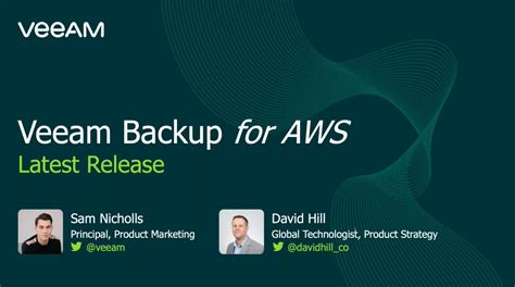 what s new in the latest veeam backup for aws