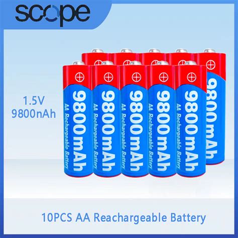 AA Rechargeable 1 5V 9800mAh 1 5V New Rechargeable AA Battery For Led