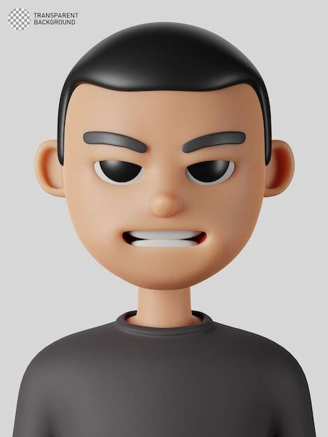Un Personaje De Dibujos Animados Con Una Camisa Negra Y Una Camisa Gris