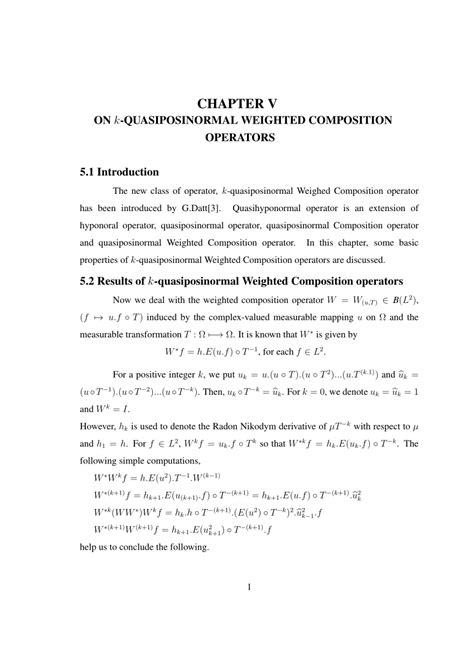 pdf chapter v on k quasiposinormal weighted composition operators
