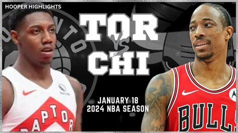 Toronto Raptors Vs Chicago Bulls Full Game Highlights Jan
