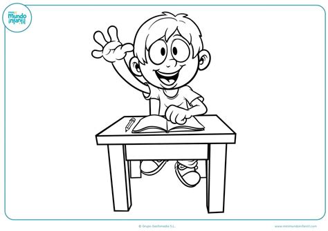 Imagenes De Ninos Estudiando En La Escuela Para Colorear 624624 Hot